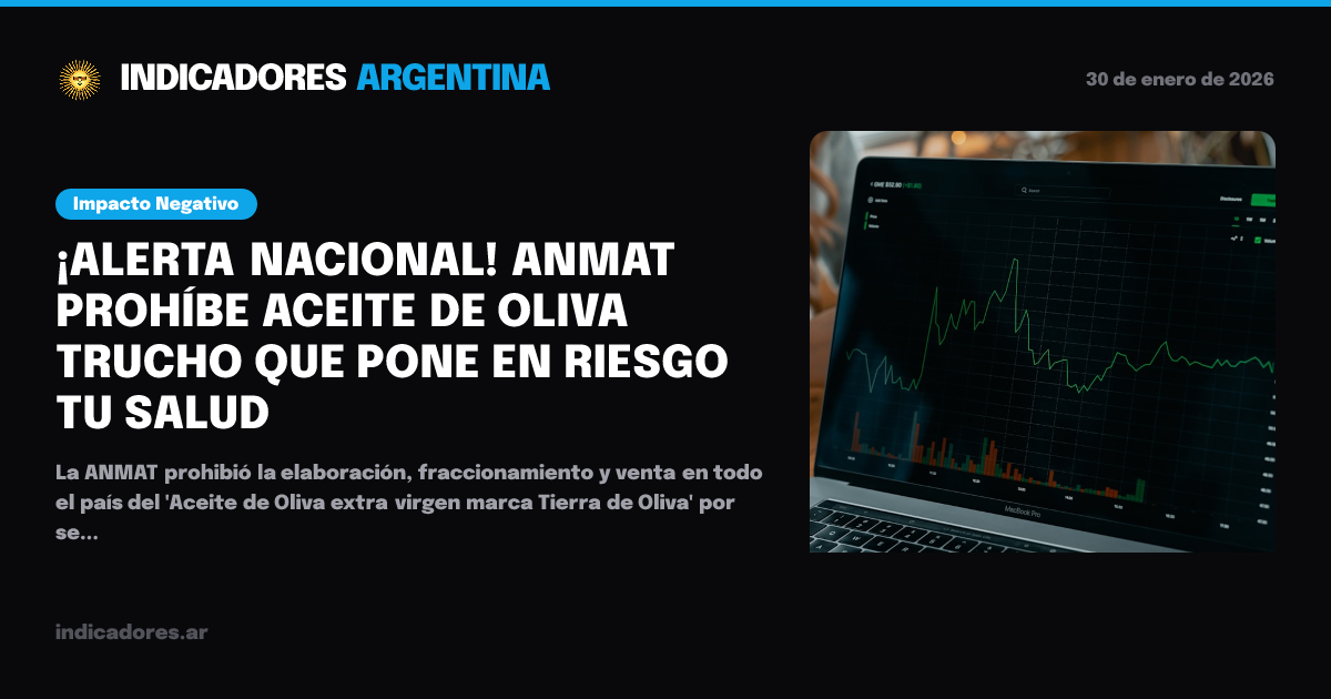 ¡ALERTA NACIONAL! ANMAT PROHÍBE ACEITE DE OLIVA TRUCHO QUE PONE EN ...